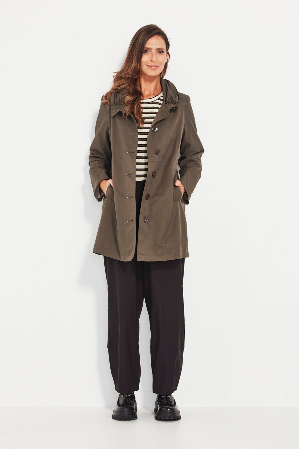 Tova Coat - Olive – VERGE